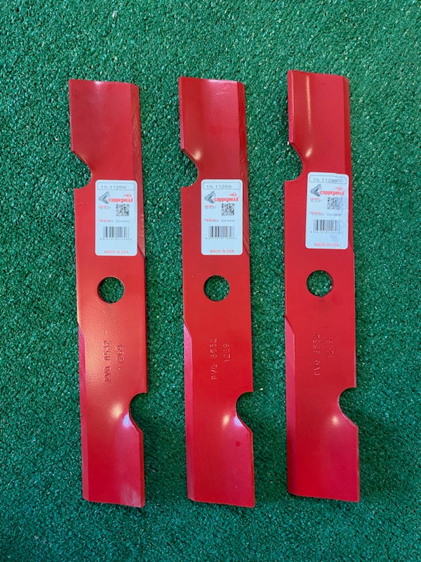 3 USA MADE 44" EXMARK high lift copperhead blades 103-6400 103-6400-S ...